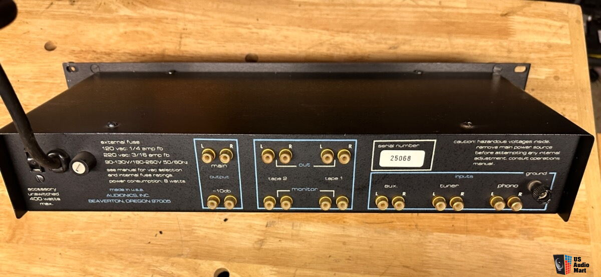 Audionics Of Oregon RS-1 Preamp with very rare Axial Tilt Phono section ...