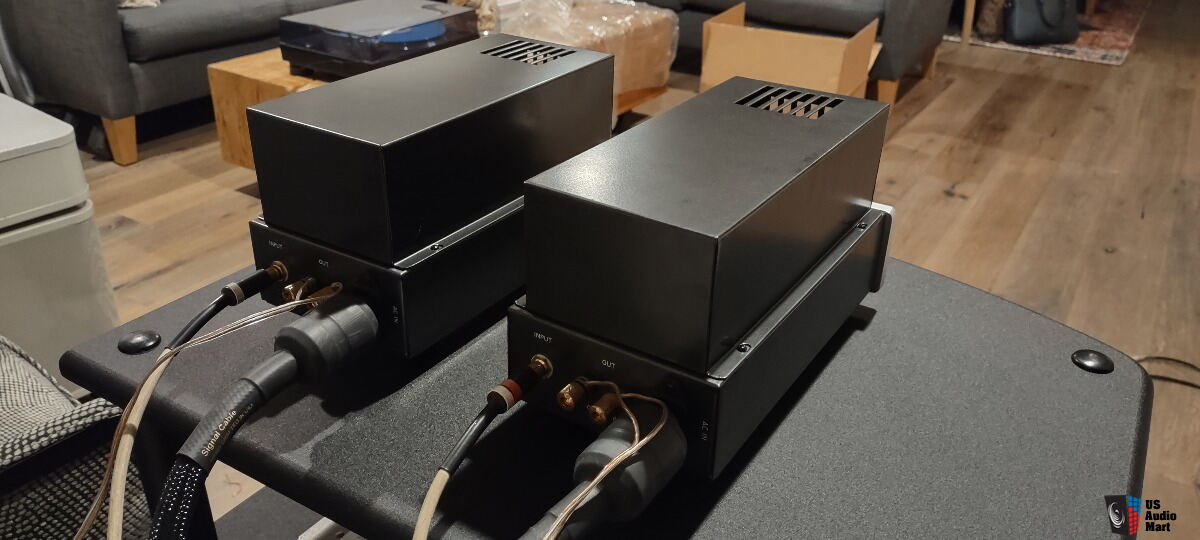 Antique Sound Labs Wave monoblock amps; never used but hooked up to ...