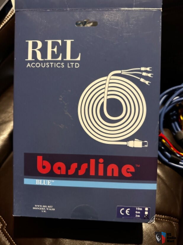 REL Acoustics Bassline Blue Subwoofer Cable 3 Meters For Sale - US ...