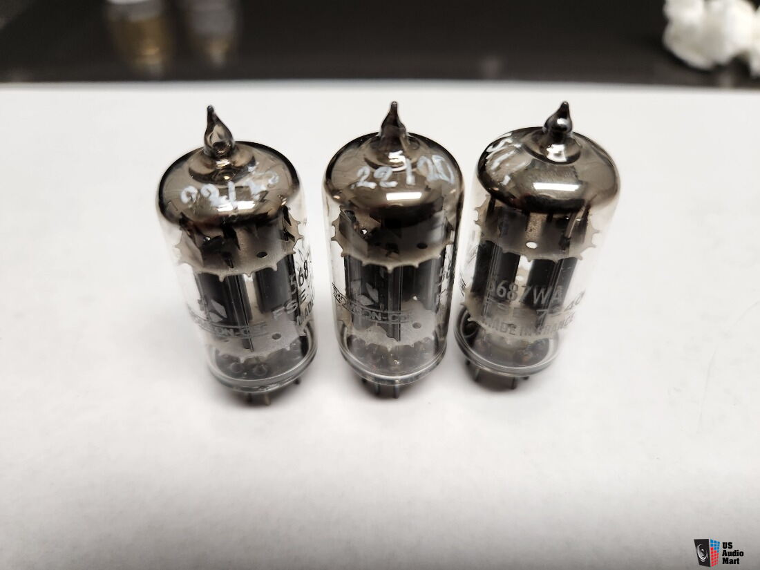 Thompson CSF 5687WA NOS tubes - Made in France - 3 tubes available ...