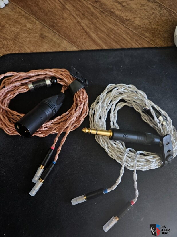 Focal Radiance closed-back headphones + custom cables + headband covers ...