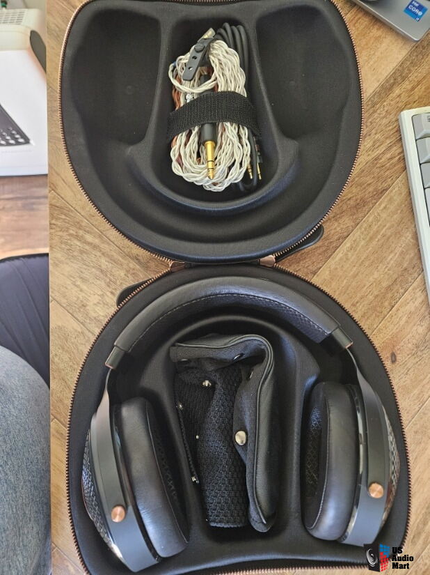 Focal Radiance closed-back headphones + custom cables + headband covers ...