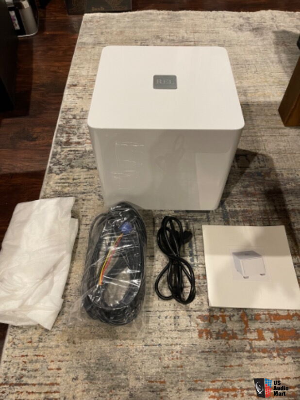 REL T/5x Subwoofer Piano White Excellent Condition w/box and ALL ...