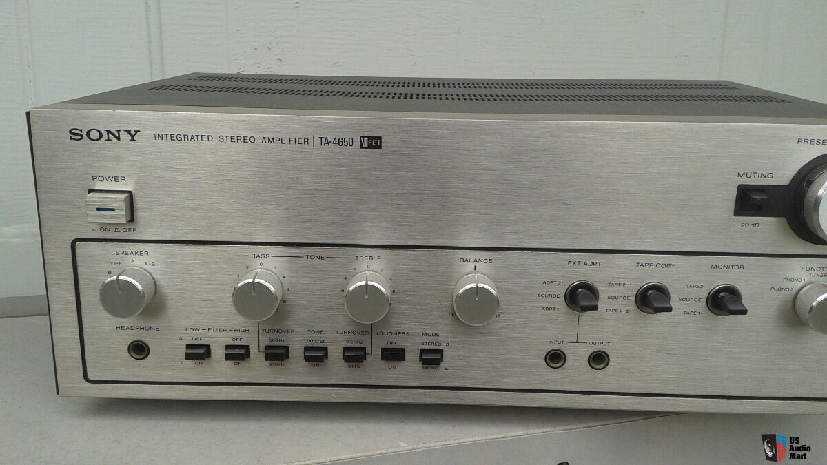 Sony TA-4650 Stereo integrated amplifier with Famous V-Fet output stage ...