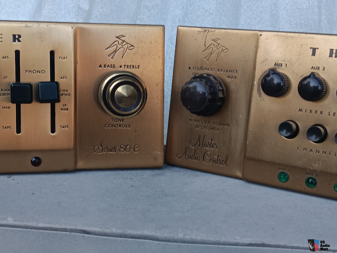 Fisher 80-C tube preamplifier , a pair. working Photo #4690835 - US ...