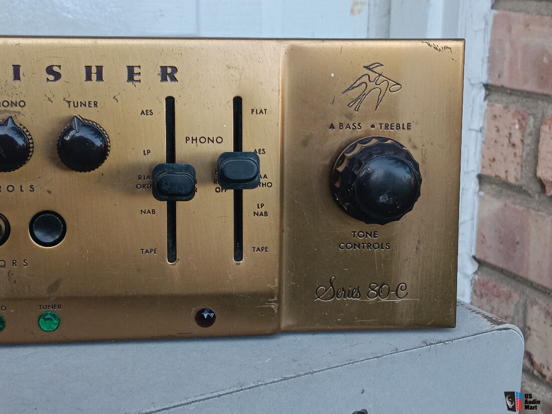 Fisher 80-C tube preamplifier , a pair. working Photo #4690839 - US ...