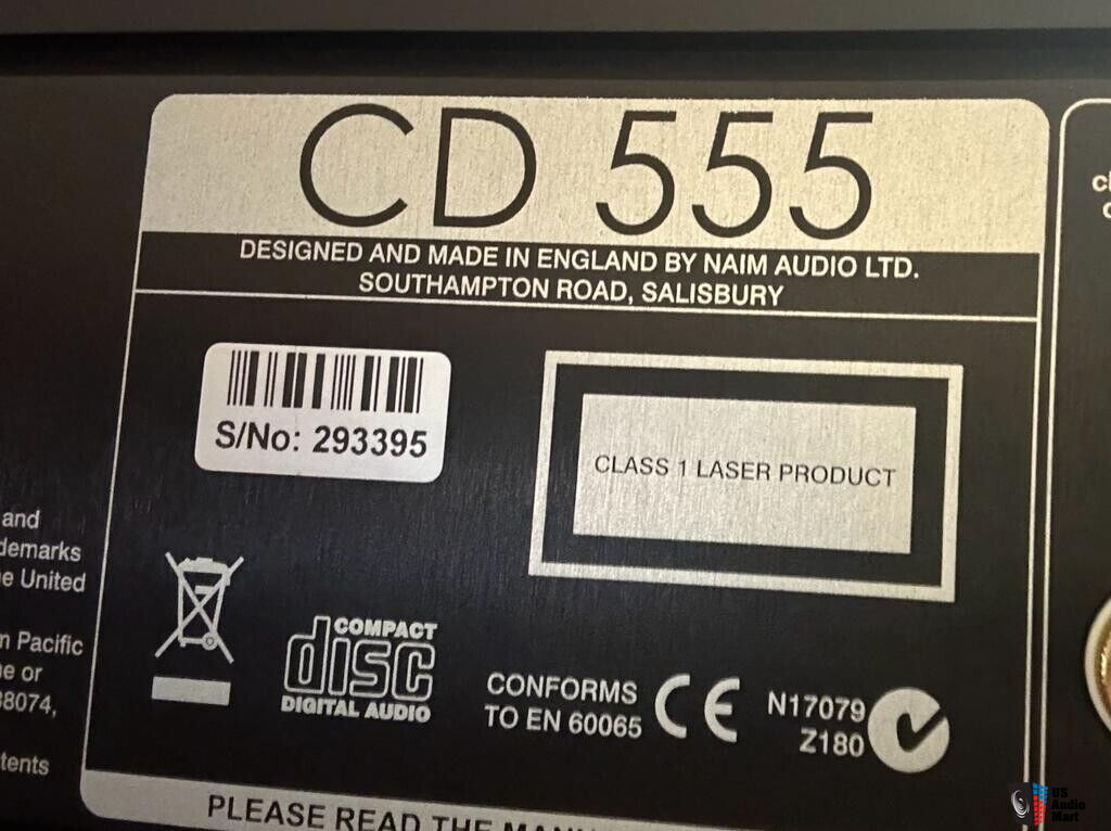Naim Audio CD Player CD 555 + Naim Audio Power Supply CD 555PS DR Photo ...