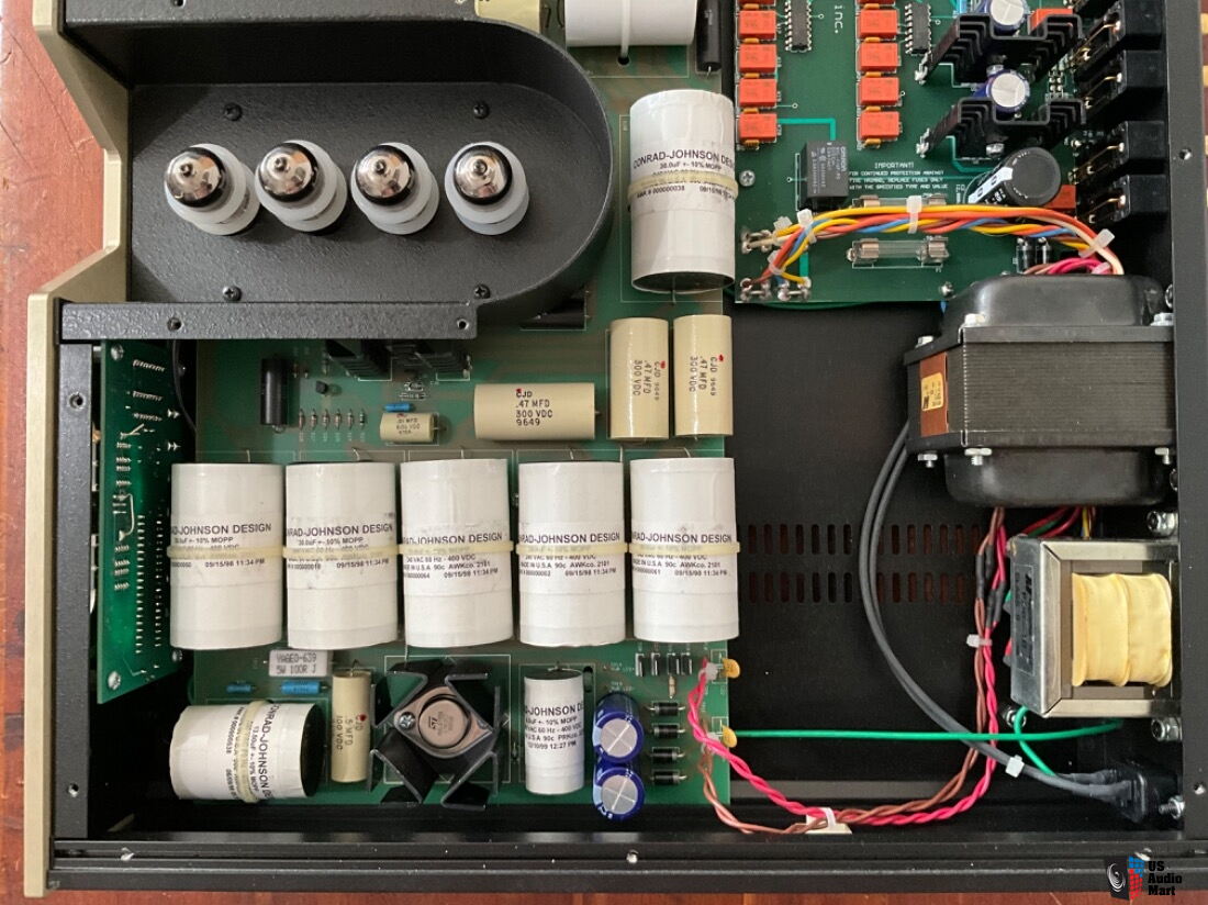 Conrad Johnson 17LS preamplifier - upgraded to C1 Teflon Capacitors ...