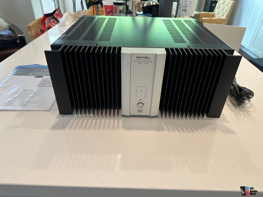 Rotel RMB-1075 Silver Black 5 X125 Channel AB class Amp For Sale - US ...