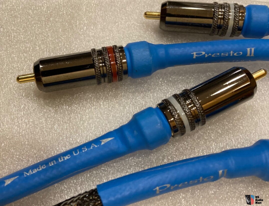 Audio Magic "PRESTO II" Cables With Locking RCA Connectors, 1 Meter ...