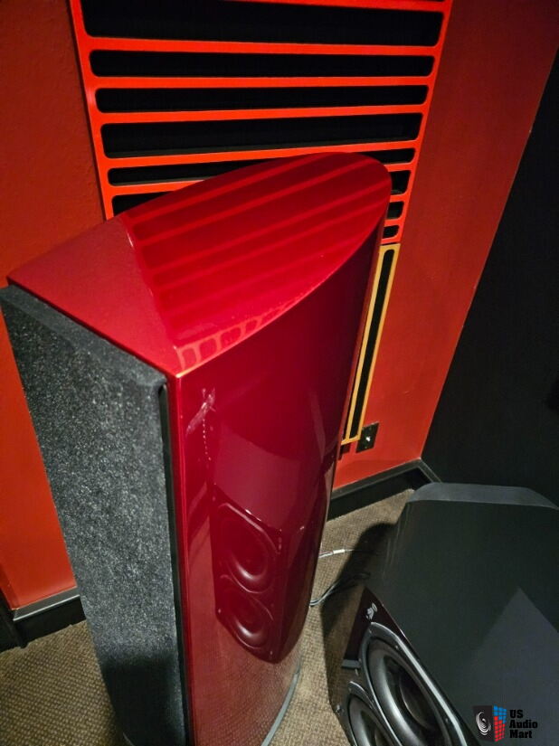 Paradigm Persona 7F Metallic Red Dealer Ad - US Audio Mart