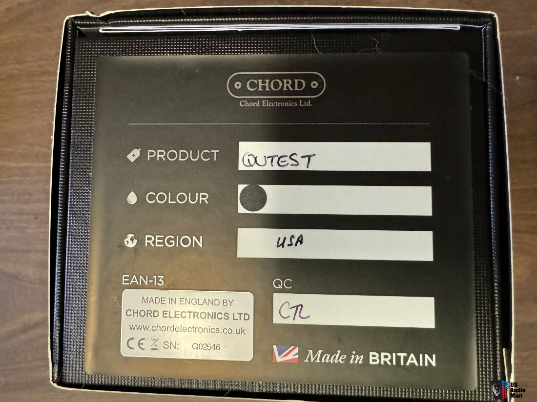 CHORD Qutest DAC with Linear Power Supply - ** Lowest Price on Audio ...