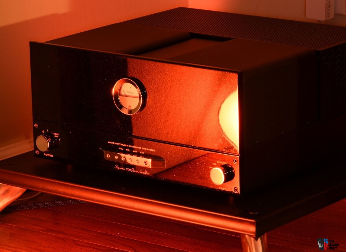 VAC Signature 200iQ Stereo Amplifier (Black & Chrome) Photo #4717219 ...