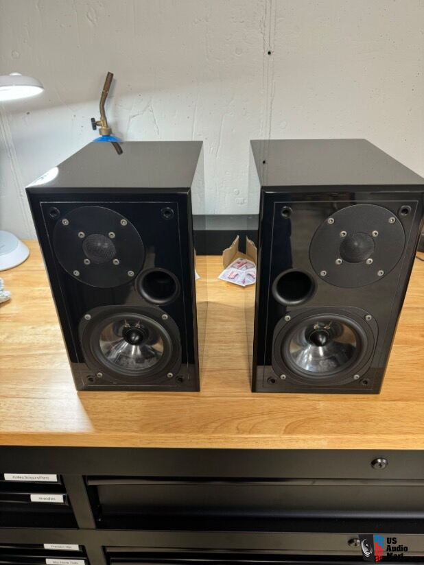 Usher S520 Bookshelf Speakers in Piano Black Photo #4717984 - US Audio Mart