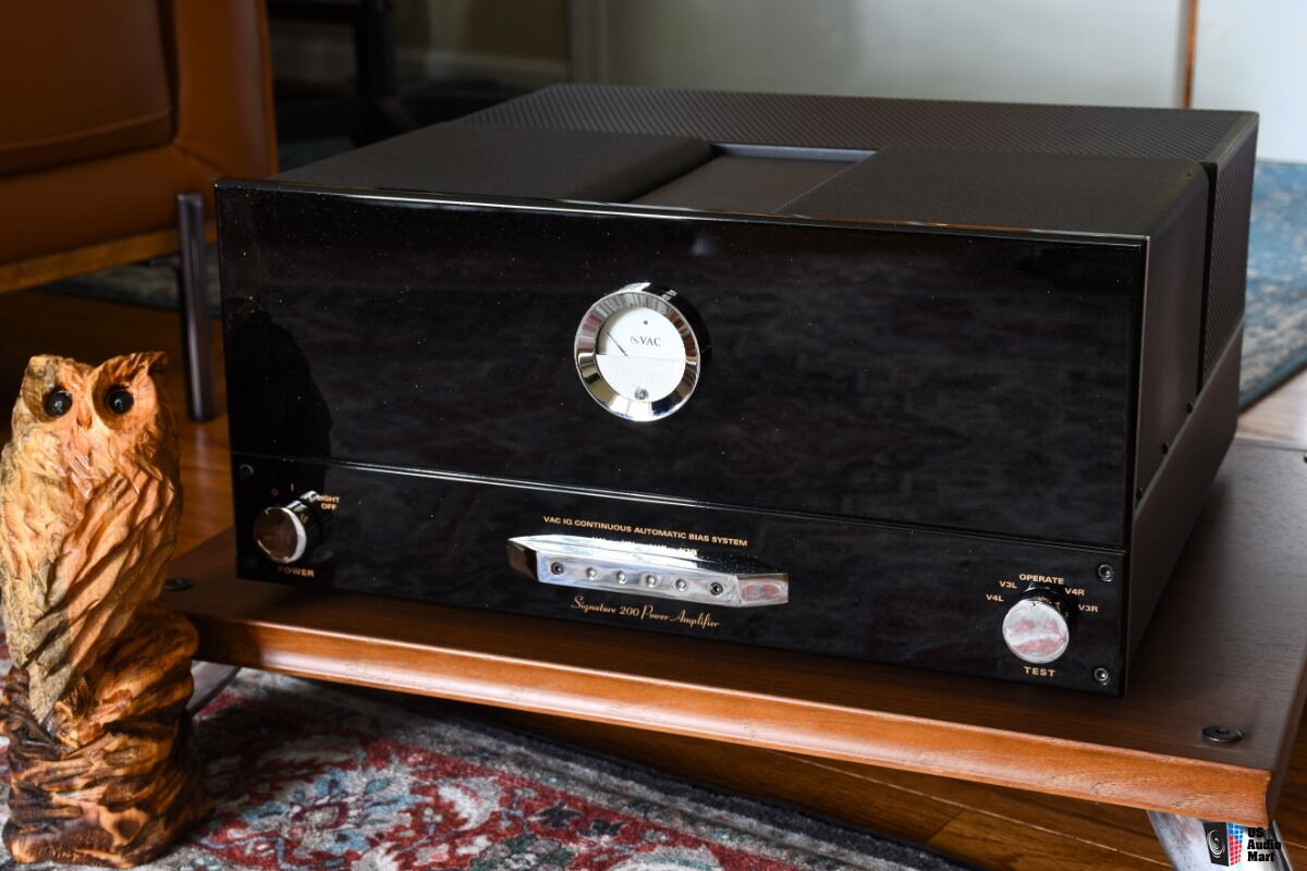 VAC Signature 200iQ Stereo Amplifier (Black & Chrome) Photo #4718068 ...