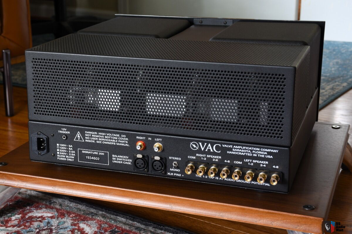 VAC Signature 200iQ Stereo Amplifier (Black & Chrome) Photo #4717181 ...