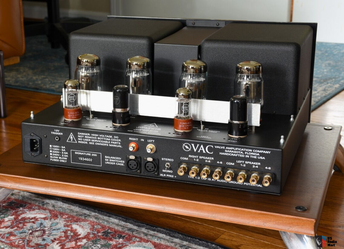 VAC Signature 200iQ Stereo Amplifier (Black & Chrome) Photo #4718068 ...