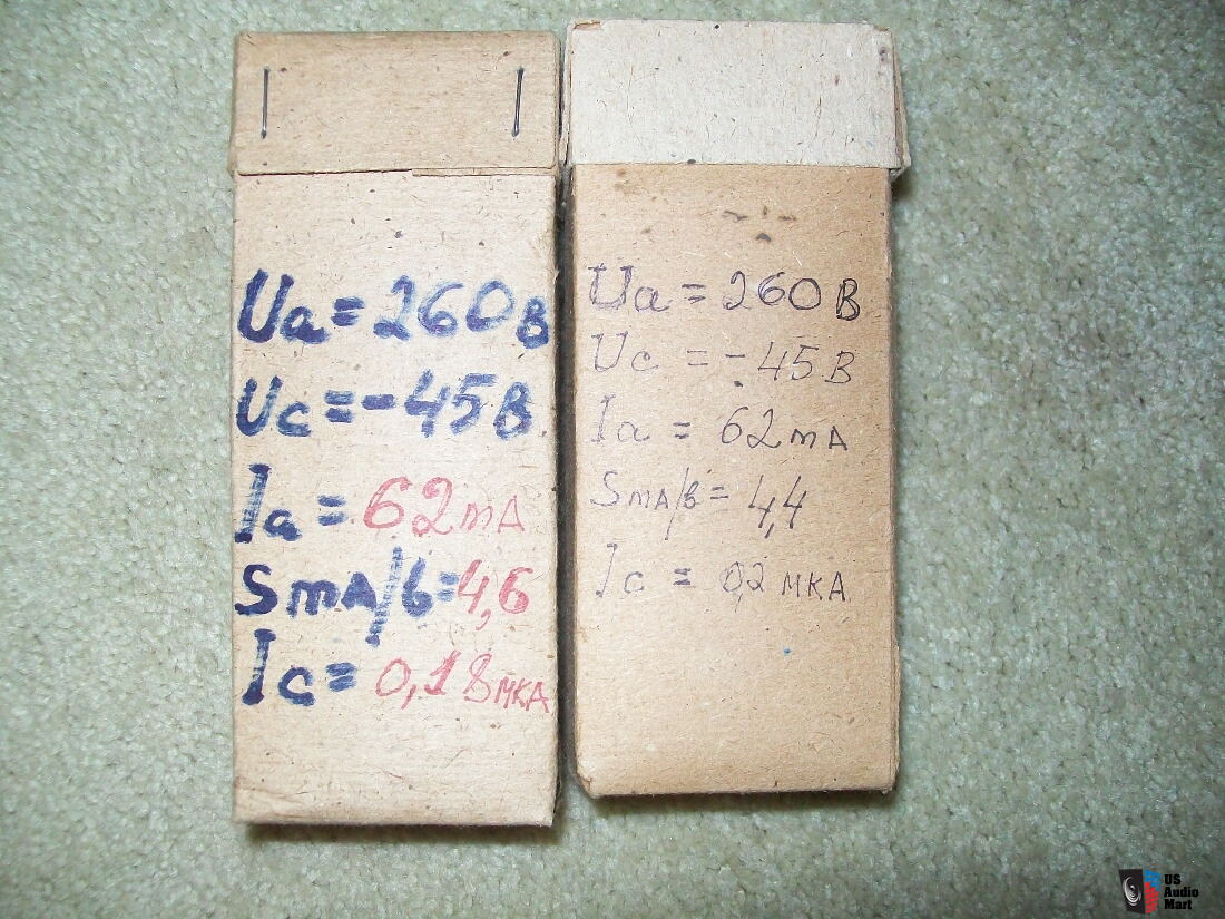 Russian Winged C Pair 2a3 2c4c Lightly used as rectifier 1961 and 1963