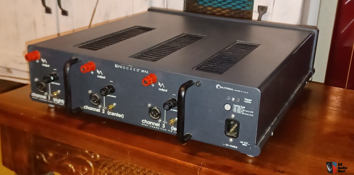 Proceed BPA 3 3 Channel Triple Monaural Amplifier Madrigal Audio ...