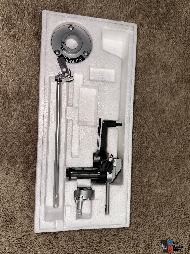 Signet XK50 tonearm in original box, one lead needs end reinstalled ...
