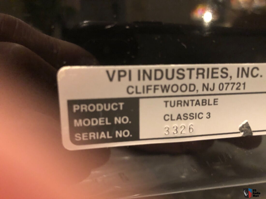 Vpi classic 3 turntable Photo #4720575 - US Audio Mart