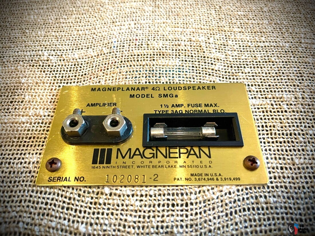 Magnepan SMGa amazing pair original box amazing original condition ...