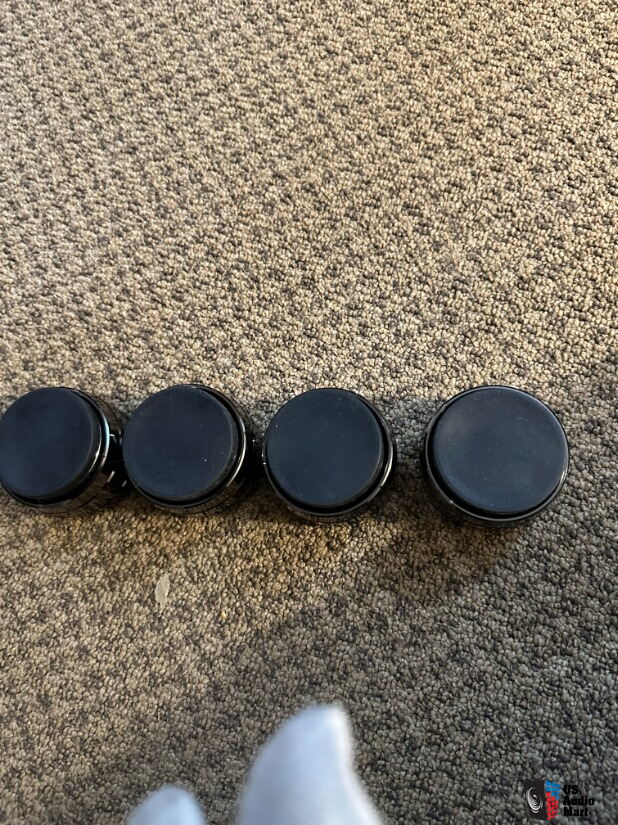 isoacoustics gaia-titan theis 70 speaker isolators/ with carpet spikes ...