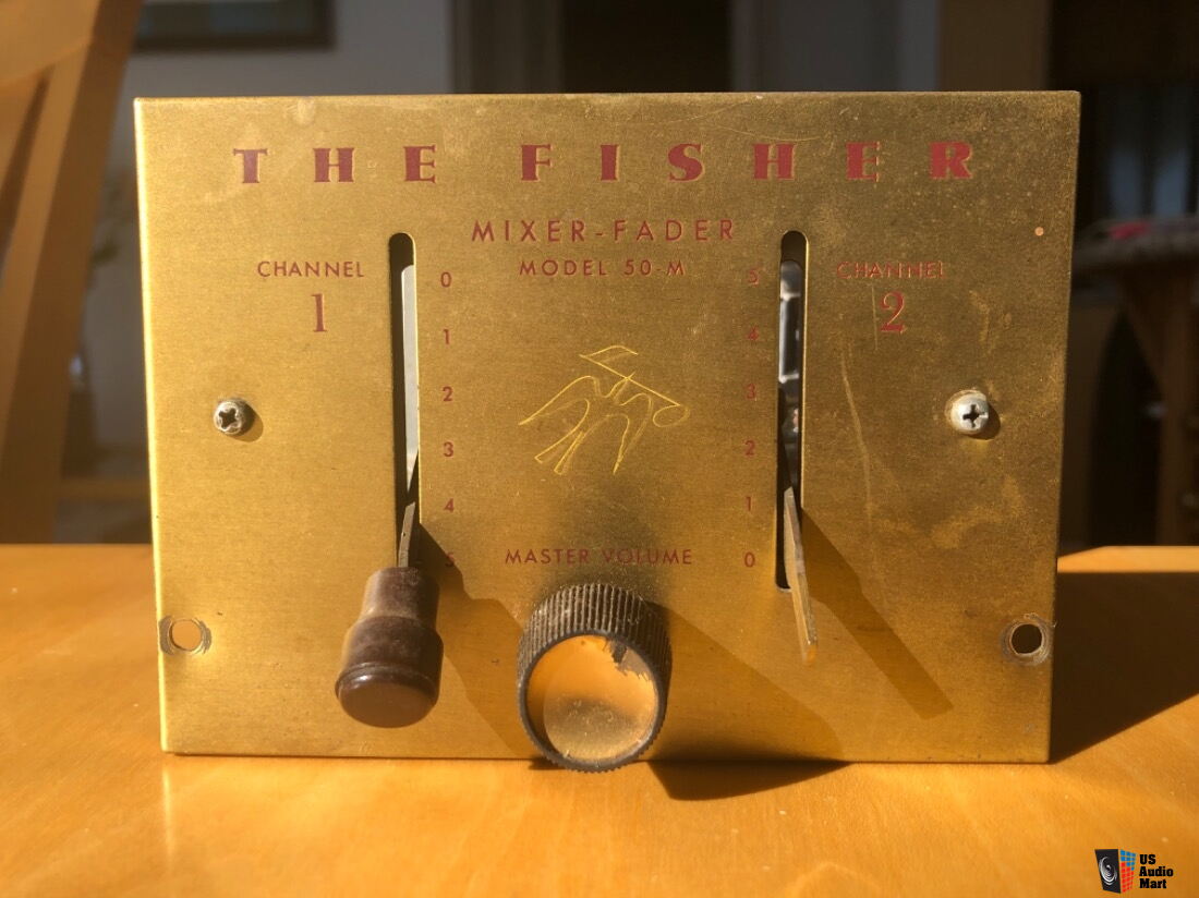THE Fisher 50-M Mixer-Fader Untested, sold for parts or repair Photo ...