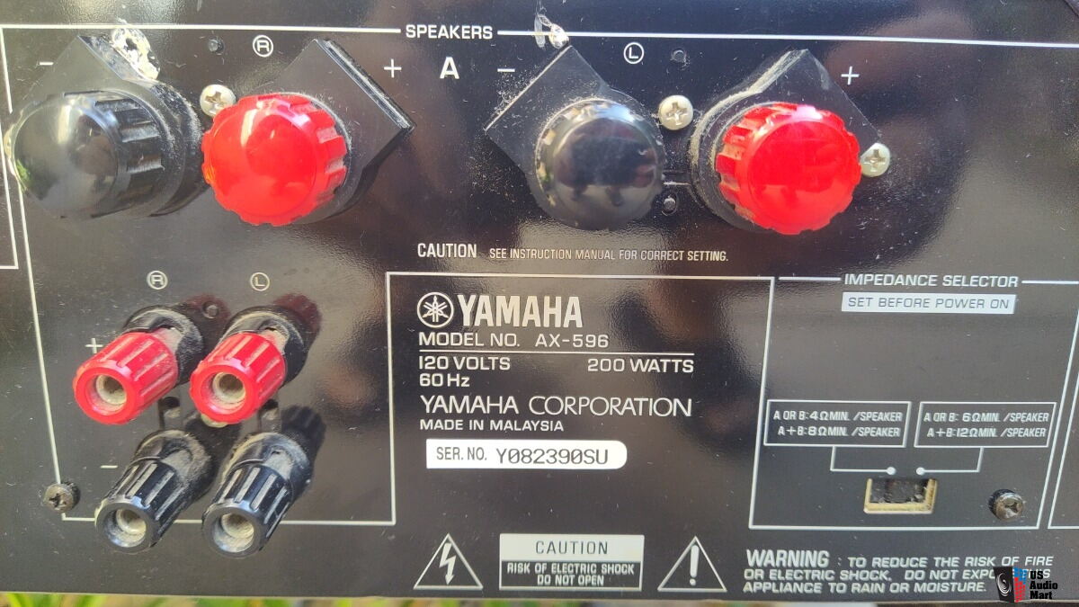 Yamaha AX-596 integrated amplifier Photo #4735321 - US Audio Mart
