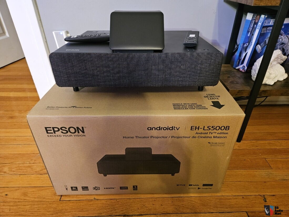Epson EpiqVision Ultra LS500 UST 3D 4K Laser Projector - Like New ...