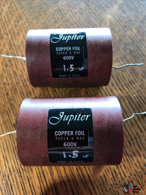 Jupiter 1.5uF 600V Copper Foil Paper & Wax Capacitors Photo #4736504 ...
