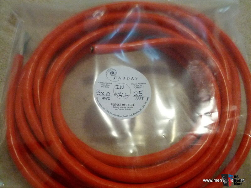 Cardas In-wall Electric Wire 3 conductor, 10 AWG (Cardas 3x10 In-wall ...