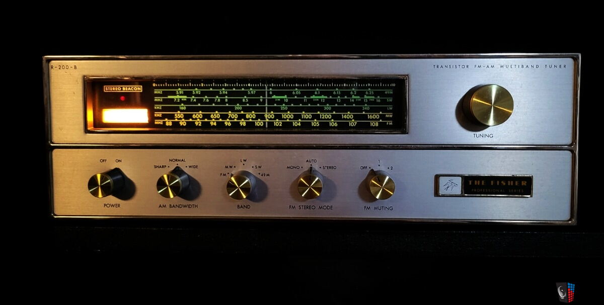 Fisher R-200-B FM AM Multiband Tuner Professional Series Photo #4744809 ...