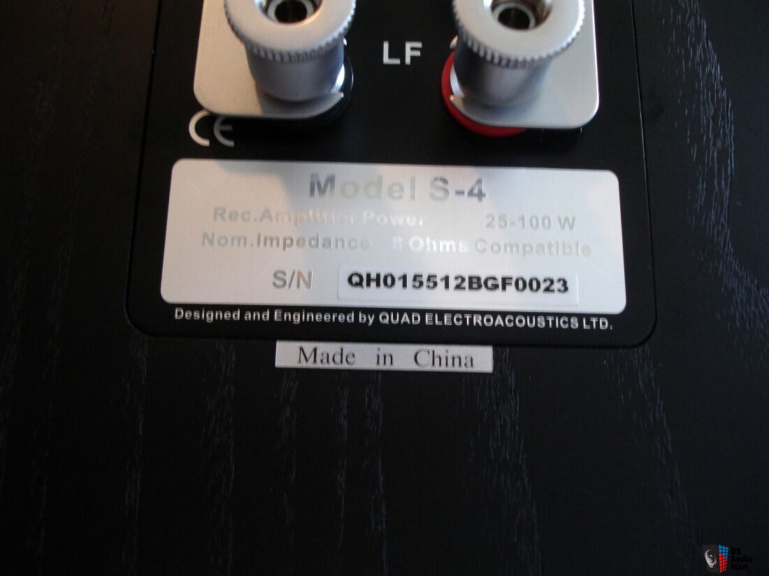 Quad S4 Black Ash Photo #4753080 - US Audio Mart