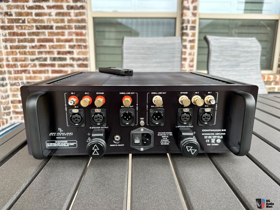REDUCE $1,000 Jeff Rowland Continuum S2 integrated amp. Like new from ...