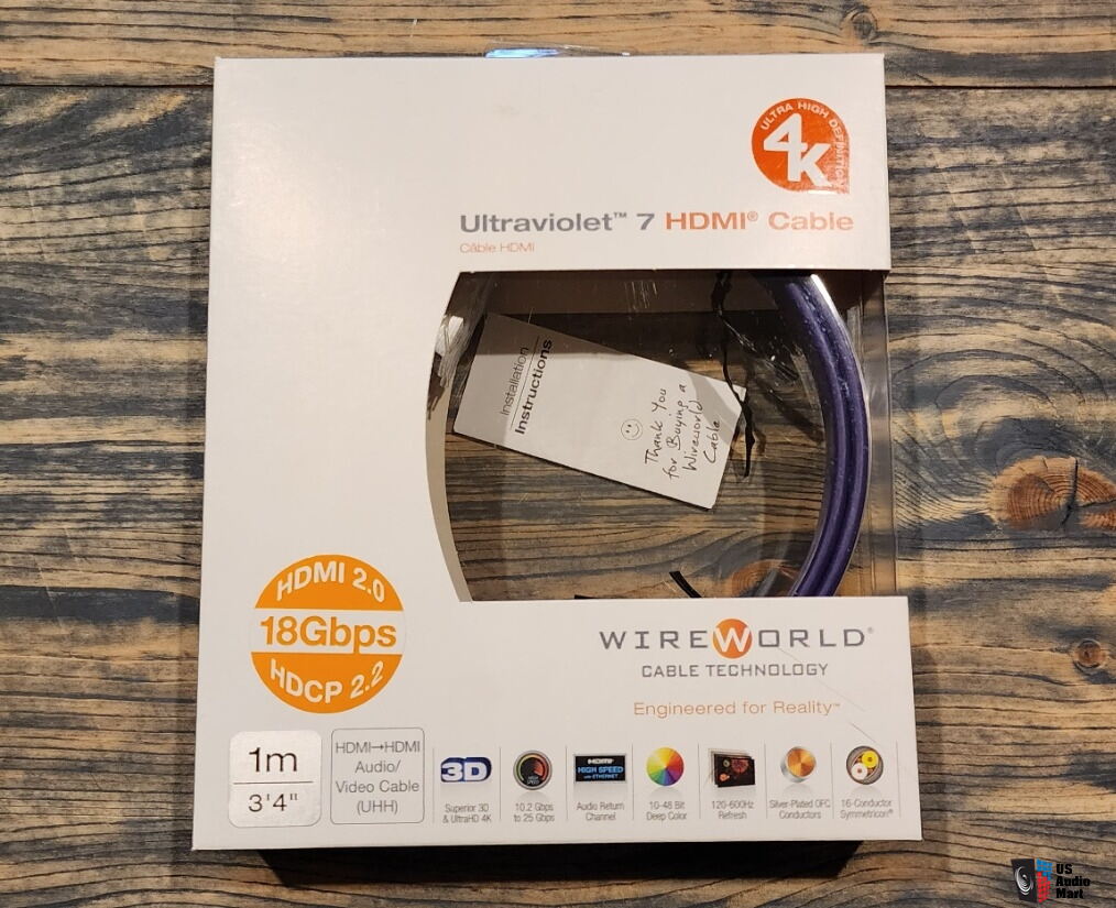 Wireworld Cables - Starlight Cat 8 Ethernet & Ultraviolet 7 HDMI Photo ...