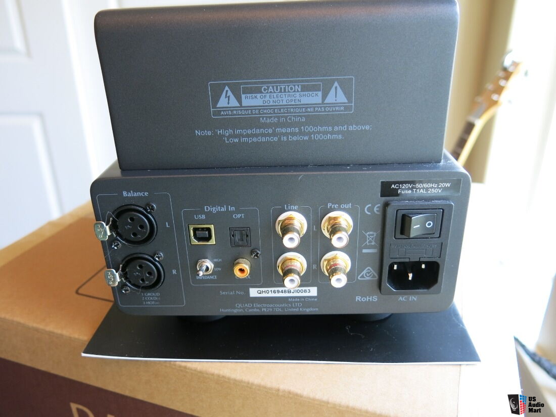 Quad PA-One+ tube Headphone amp and line-stage, built-in DAC, spare ...