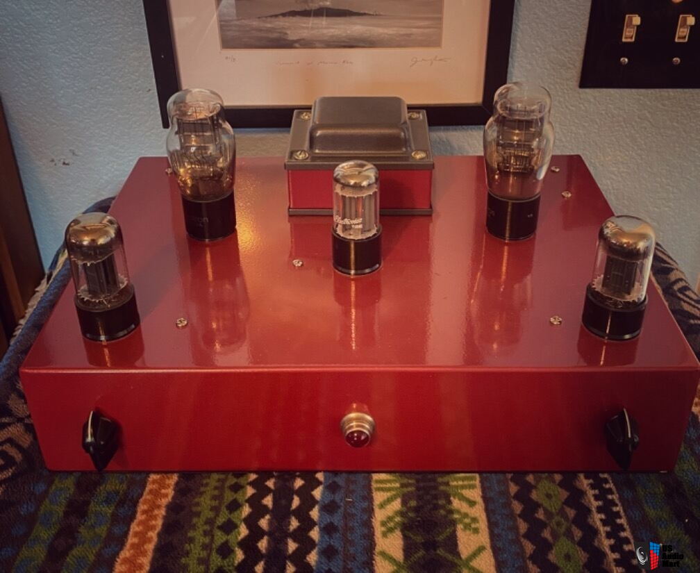 Alan Eaton 45 tube stereo amp in rare red For Sale - US Audio Mart