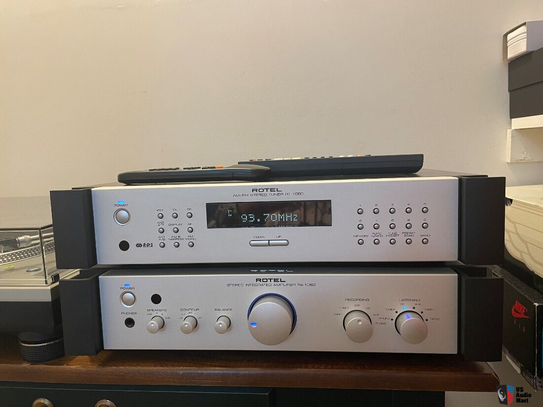 Rotel Integrated Amplifier and Tuner. Mint with boxes and remotes Photo ...