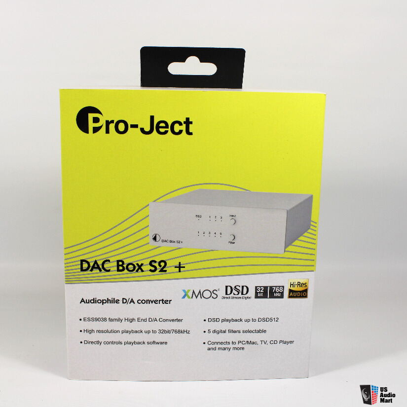 Pro-Ject DAC Box S2+ 32-Bit Hi-Fi D/A Converter w/ DSD256 in excellent ...