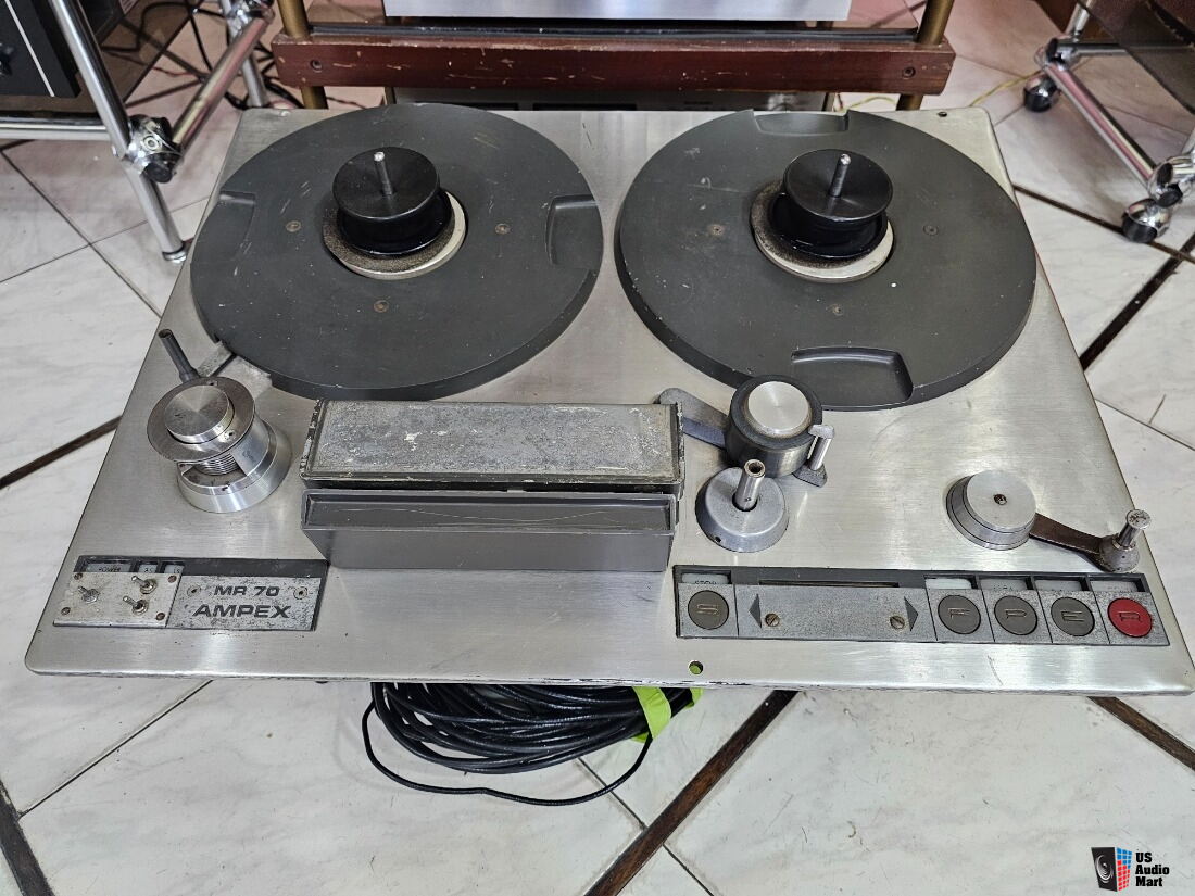 Ampex MR-70 Reel to Reel With Its Two Electronics Adjusted for Channel ...