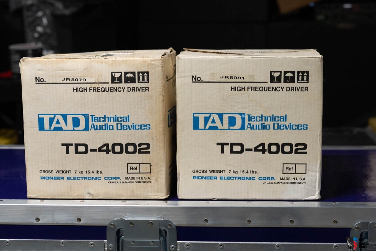 2) TAD TD-4002 Horn Compression Drivers Pair w/ TAD Beryllium ...