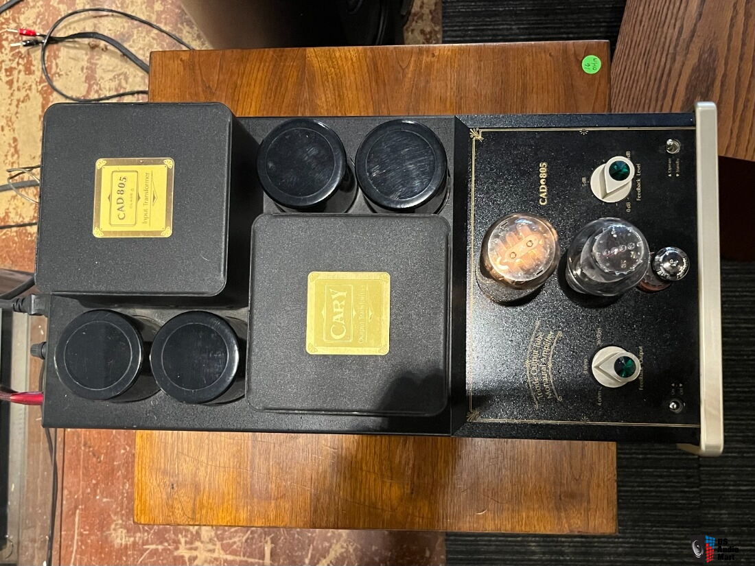 Cary Audio CAD-805 Mono Block Tube Amplifiers - New NIB 6U5 Cunningham ...