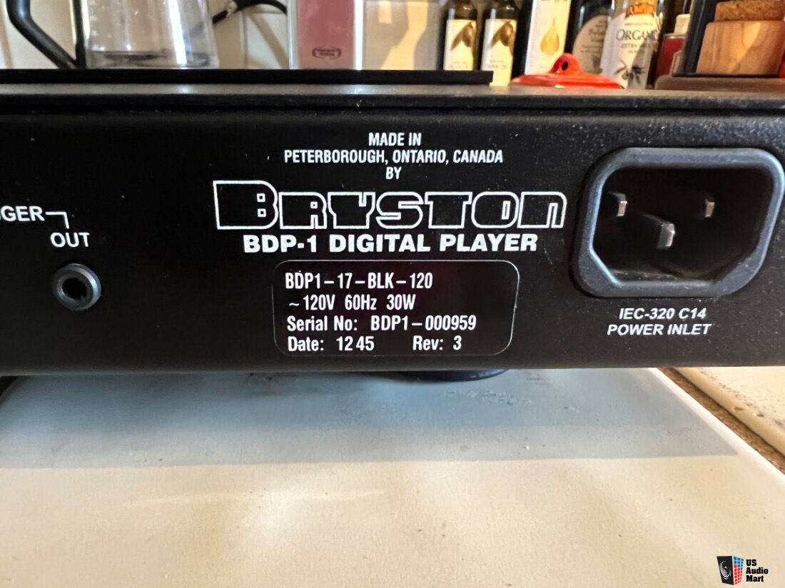 Bryston BDP-1 D/A Converter BDP Digital Player Photo #4783791 - US ...