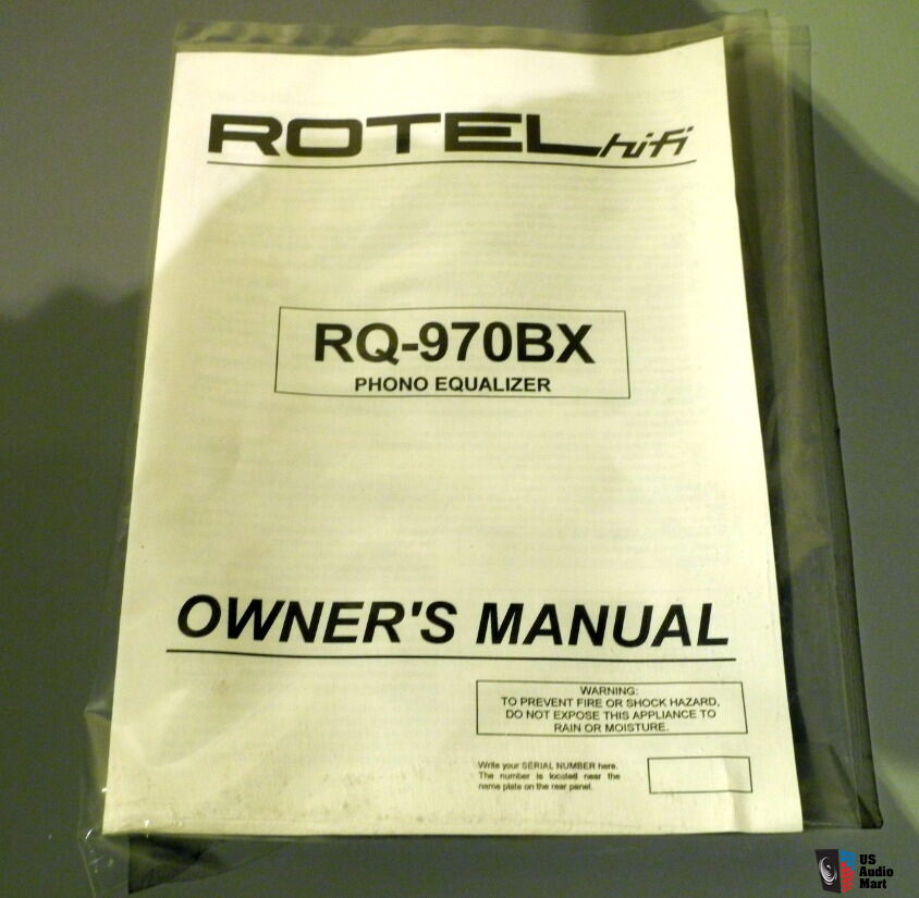Rotel RQ970BX Phono preamp for MC or MM cartridges Photo #4786197 - US ...