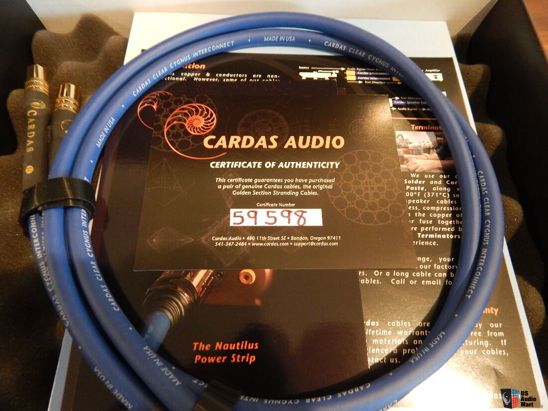Cardas Clear Cygnus RCA Interconnects 1M Photo #4799258 - US Audio Mart