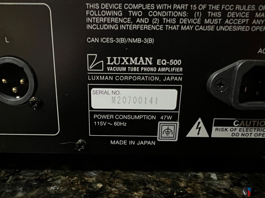 Luxman EQ-500 Tube Phono Preamp - As New Photo #4806595 - US Audio Mart