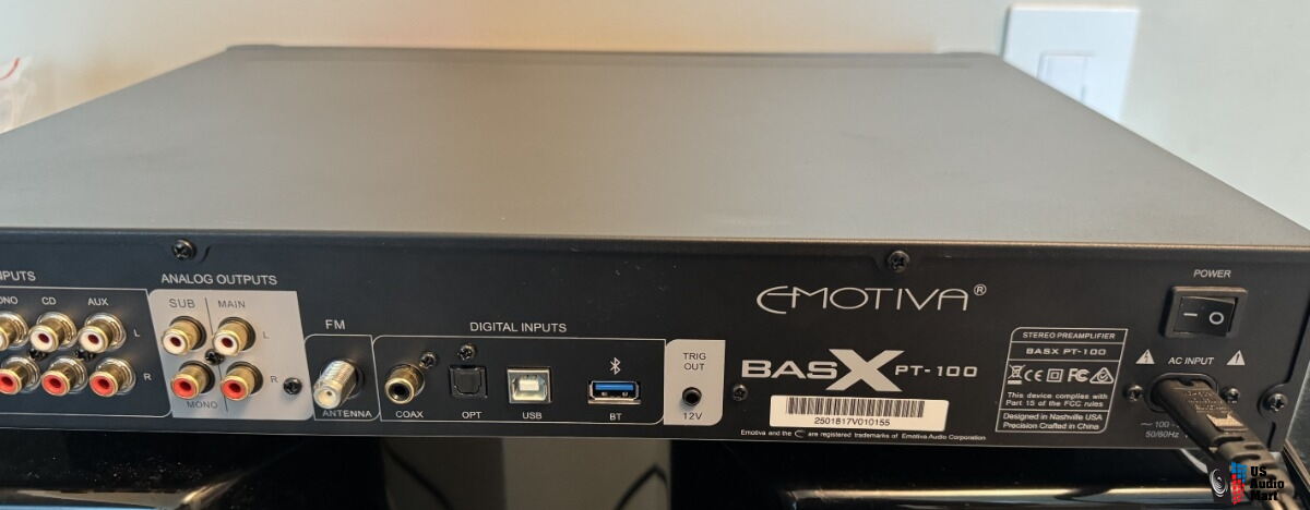 Emotiva Bas X PT-100. Excellent condition. Includes all original ...