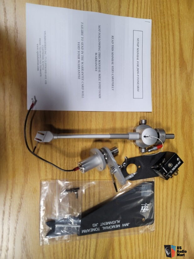 VPI Signature 9" Tonearm with Nordost Valhalla Wiring and Tonearm Base ...