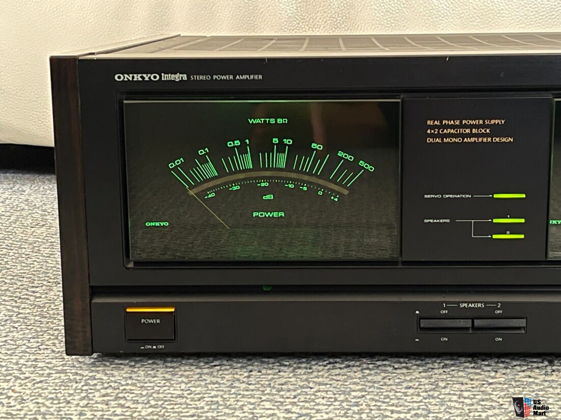 Onkyo Integra M-504 Stereo Power Amplifier ~FULLY SERVICED + LED's FREE ...